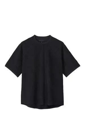 GOLDWIN Ribbed Short-sleeve T-shirt - Black