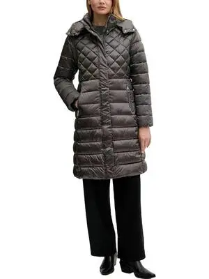 JOOP! Quilted Constance Coat - Grey