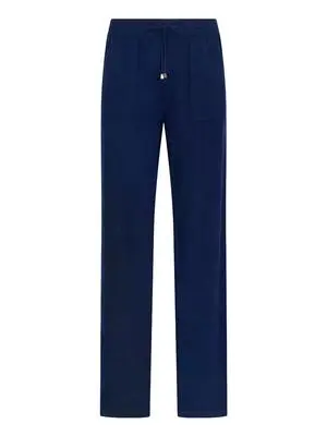 Malo Drawstring-waist Trousers - Blue