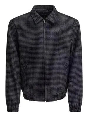 A.p.c. Gilbert Houndstooth Jacket - Grey