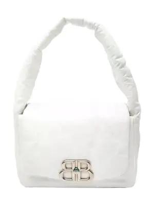 Balenciaga 2011 Small Calfskin Monaco Sling Shoulder Bag - White