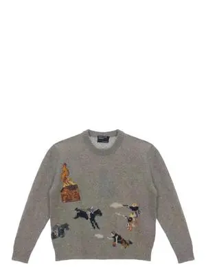 Enfants Riches Déprimés Graphic Crew-neck Sweater - Grey