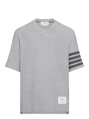 Thom Browne Piqué 4-bar T-shirt - Grey