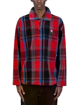 HUMAN MADE Plaid Sweatshirt - Red