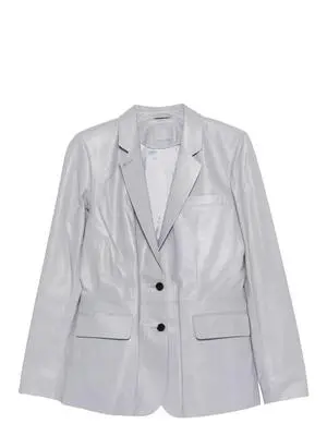 DESA 1972 Flap Leather Blazer - Grey