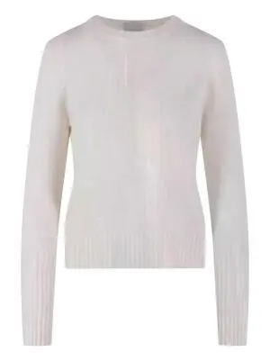 ALLUDE Ribbed Cashmere Knit Sweater - Neutrals