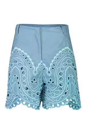 Charo Ruiz Ibiza Dune Cut-out Shorts - Blue