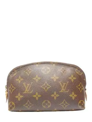 LOUIS VUITTON 2000-2020s Monogram Cosmetic Pouch - Brown