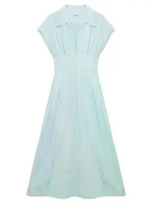 Simkhai Farlow Pleated Midi Dress - Blue