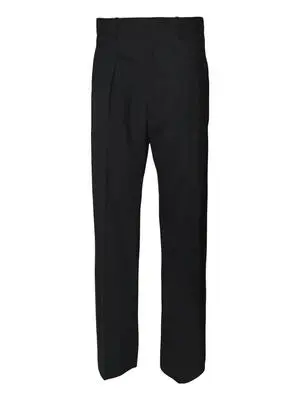 Isabel Marant Button Pleated Trousers - Black