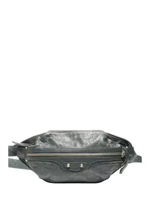 Balenciaga 2000-2020s Leather Belt Bag - Grey