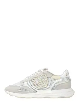 Pinko Logo Appliqué Sneakers - Neutrals