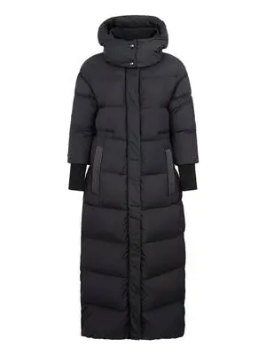 Peserico Padded Hooded Coat - Black