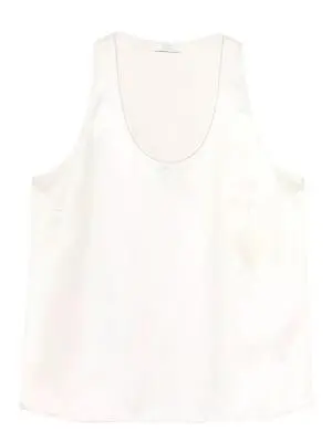 Peserico Scoop-neck Top - Neutrals