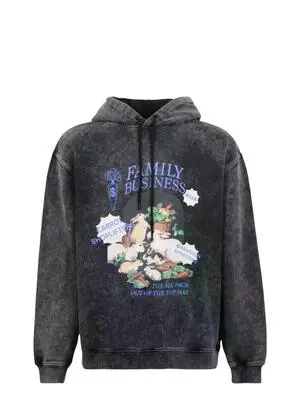 MSGM Graphic-print Hoodie - Grey