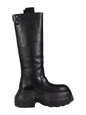 Rick Owens Leather Knee-high Boots - Black