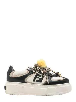 Fendi Logo-plaque Platform Sneakers - Black