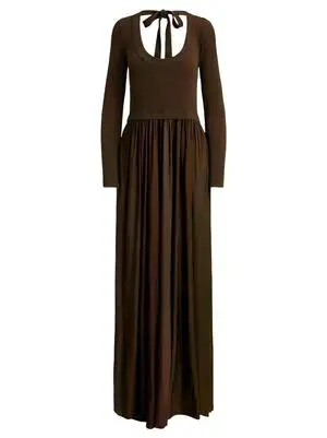 Polo Ralph Lauren Paneled Maxi Dress - Brown