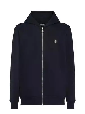 BILLIONAIRE Lion Zip-up Hoodie - Blue