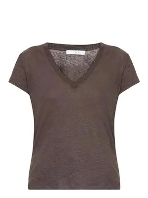 IRO PARIS Rodeo V-neck T-shirt - Brown