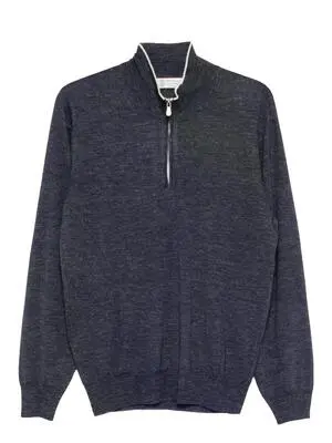 Brunello Cucinelli Half-zip Sweater - Blue