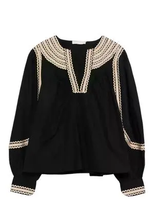 Ulla Johnson Laurenza Blouse - Black