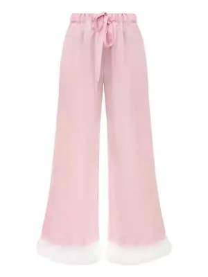Sleeper Bisou Bisou Feather Trousers - Pink