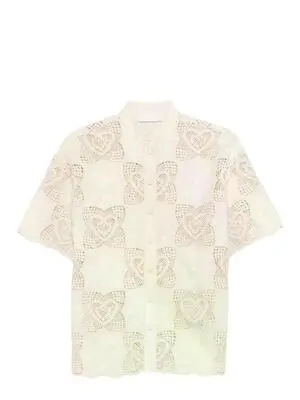 Zimmermann Wanderlust Scalloped Shirt - Neutrals