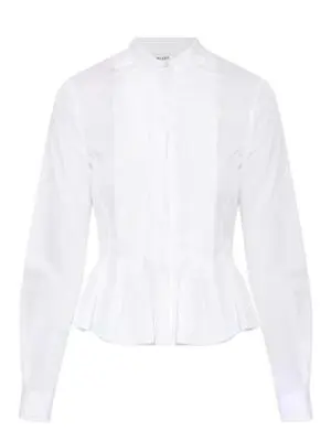 Alexander McQueen Pleated Shirt - White
