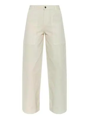 Moncler Wide Leg Trousers - Neutrals