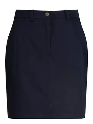 Gant Buttoned Midi Chino Skirt - Blue