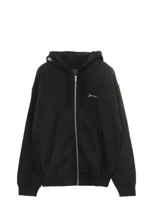 Givenchy Back-print Zip-up Hoodie - Black