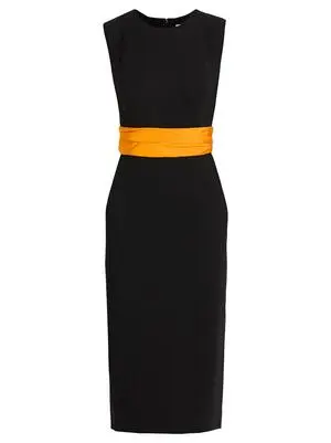 Carolina Herrera Wool-blend Midi Dress - Black