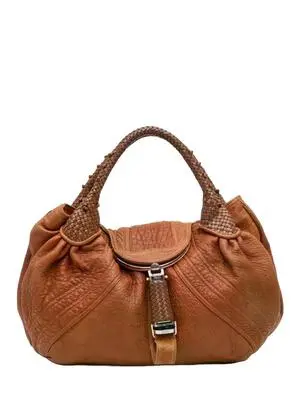 Fendi 2000-2010 Leather Spy Handbag - Brown