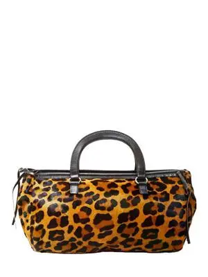 Prada Leopard-print Tote Bag - Brown