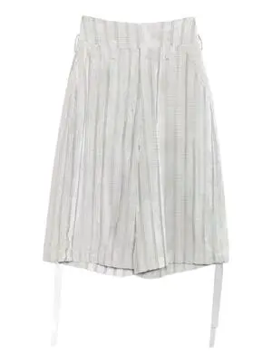 Yohji Yamamoto Checked Trousers - White