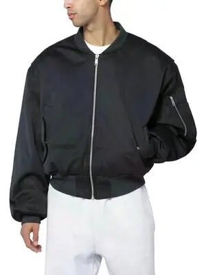 ENTIRE STUDIOS Zip-up Bomber Jacket - Black