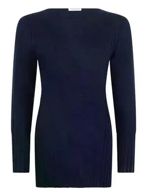 Malo Ribbed Knit Sweater - Blue