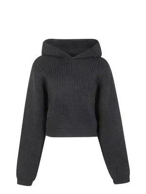 Fear Of God Waffle Hoodie - Black