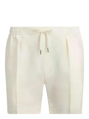 Ralph Lauren Purple Label Pleated-front Drawstring Shorts - Neutrals
