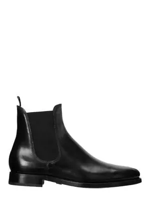 Ralph Lauren Purple Label Penfield Calfskin Chelsea Boots - Black