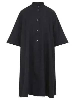 Studio Nicholson Buttoned Shirt Midi Dress - Black