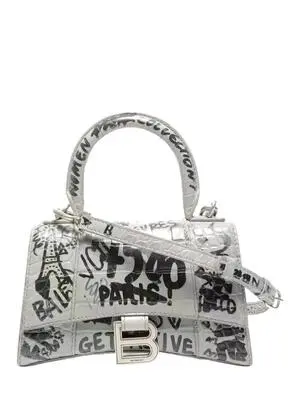 Balenciaga Mini Graffiti Crossbody Bag - Grey