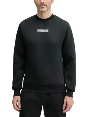 COLMAR Crew-neck Appliqué Sweatshirt - Black