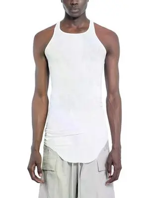 Rick Owens Ribbed Knit Tank Top - White