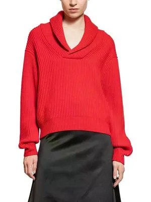 THE GARMENT Como Ribbed Knit Sweater - Red