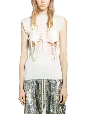 Rick Owens Tanja Cutout Top - White