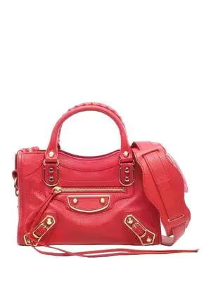 Balenciaga 2010s Mini City Tote Bag - Red