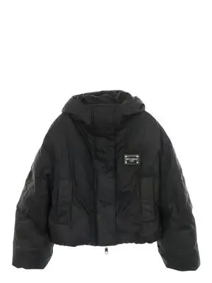 Dolce & Gabbana 2010s Hooded Batting Jacket - Black