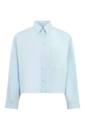 Peserico Cropped Shirt - Blue